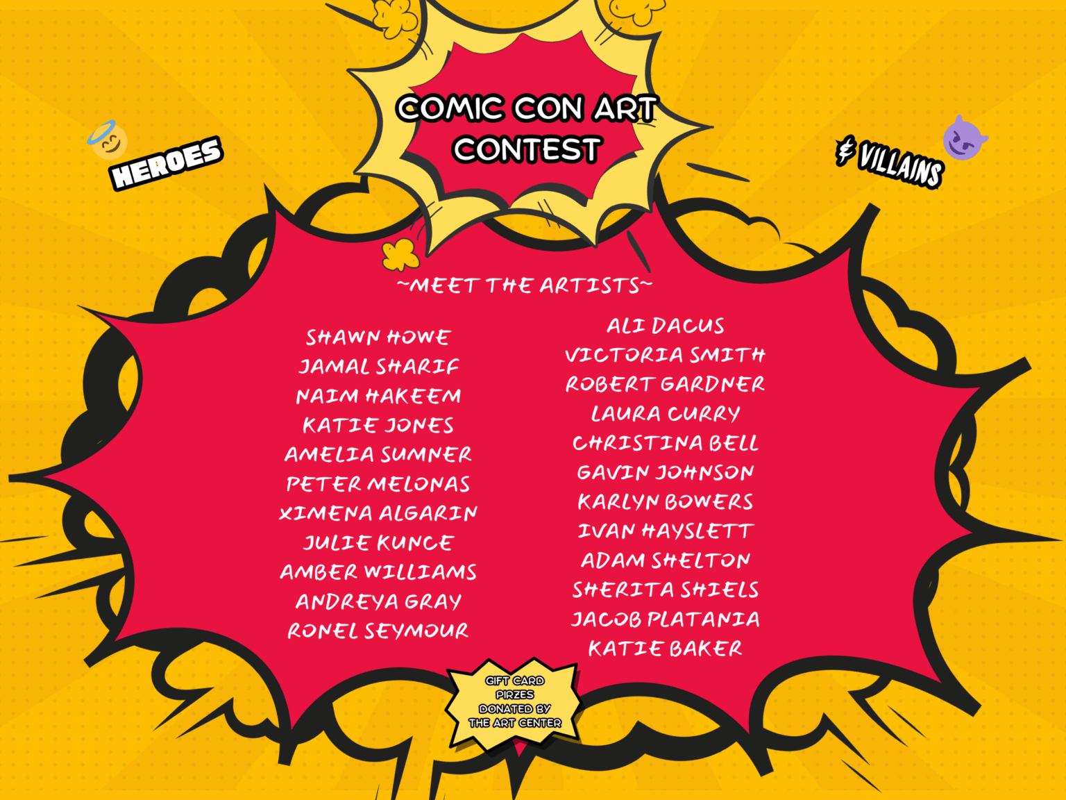 “Heroes and Villains” Comic Con Art Show - Memphis Public Libraries