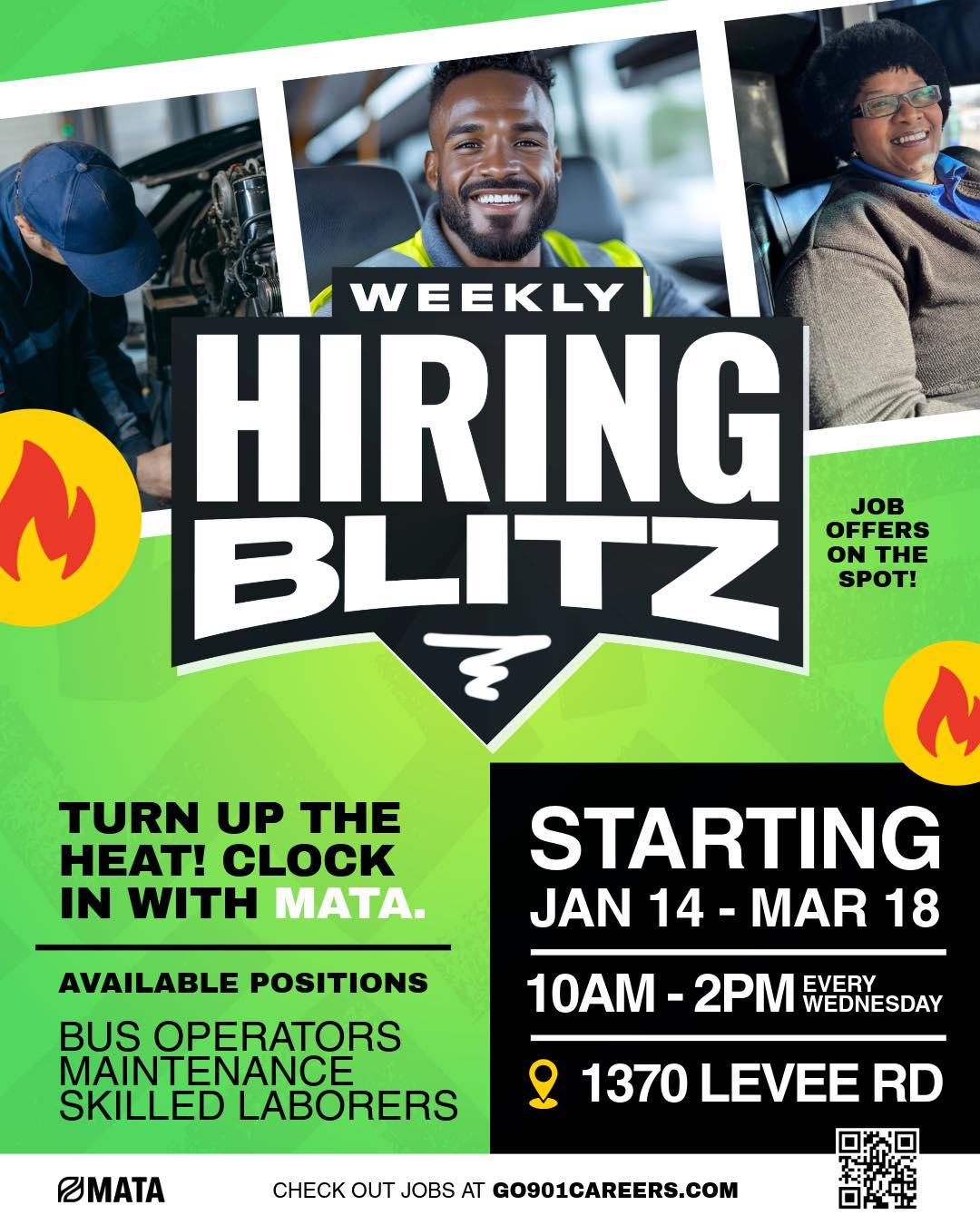 Weekly Hiring Blitz with MATA - Memphis Public Libraries